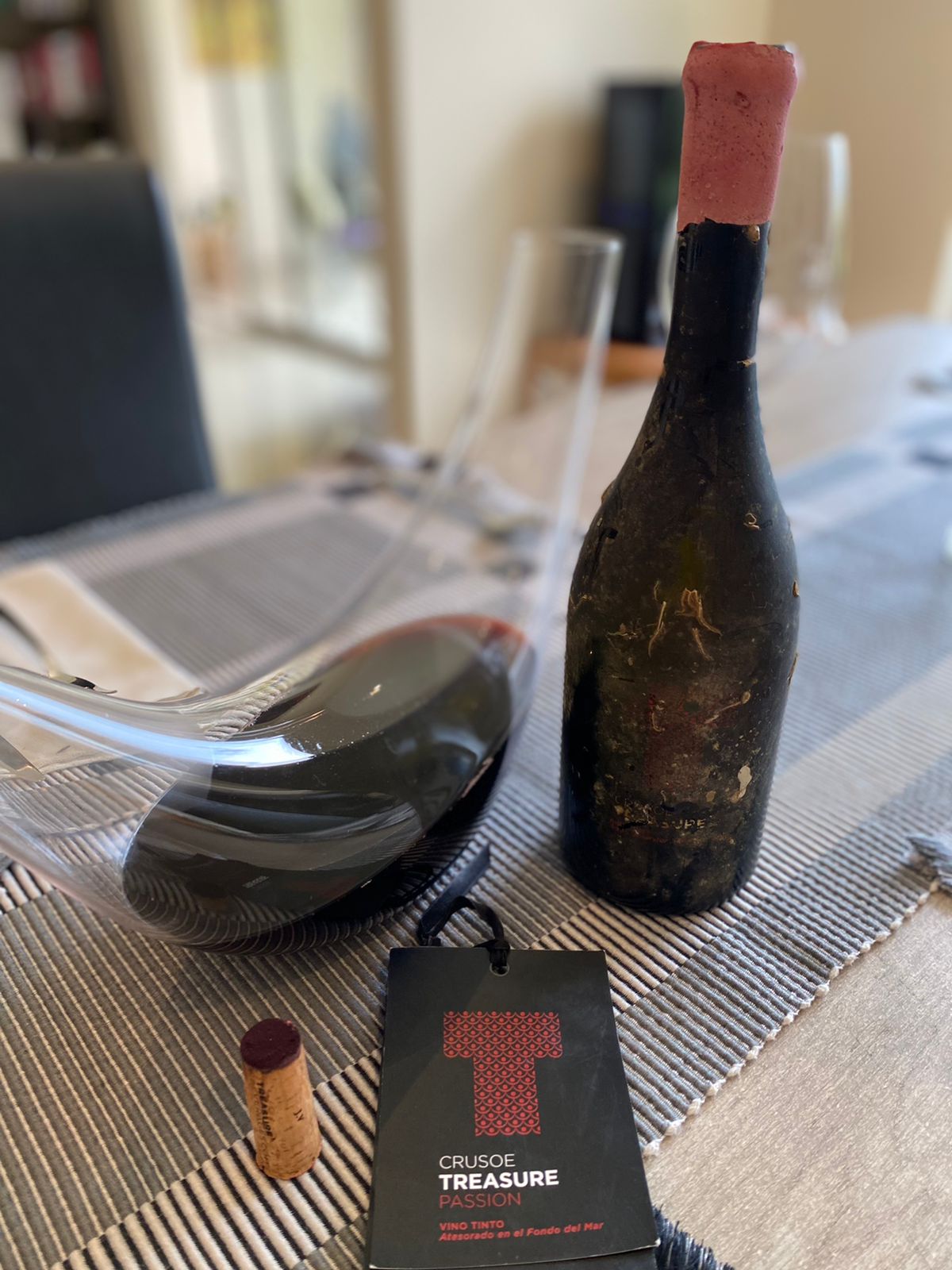 What happens after a Crusoe Treasure wine has been stored for 10 years ...